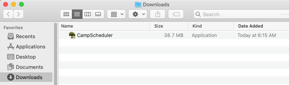 Camp Scheduler Software